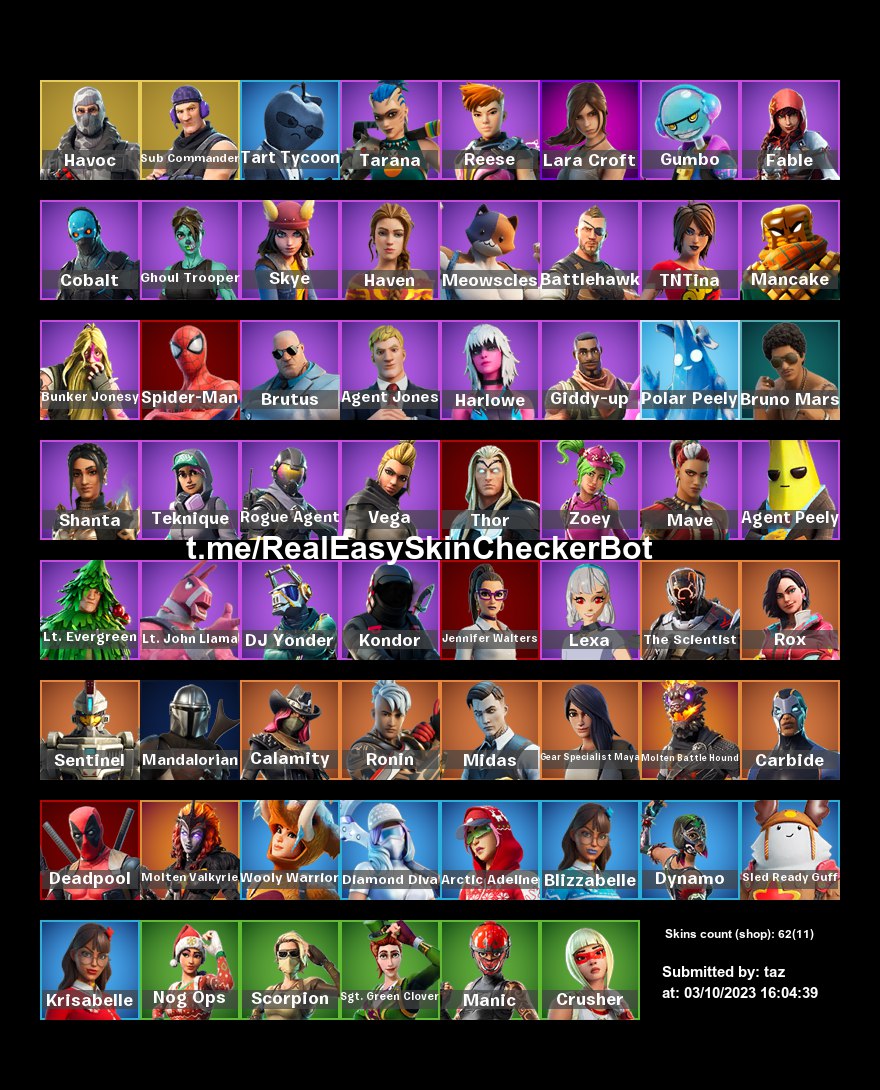 60 skins Diamond Diva.Full Access. 2 OG SKINS . Midas . Spider-Man ...