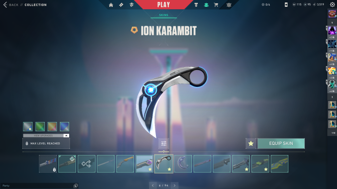 EU- EP7ACT2 - GOLD 3 - CHAMPIONS VANDAL - RECON BALISONG - RGX BLADE - - iGV