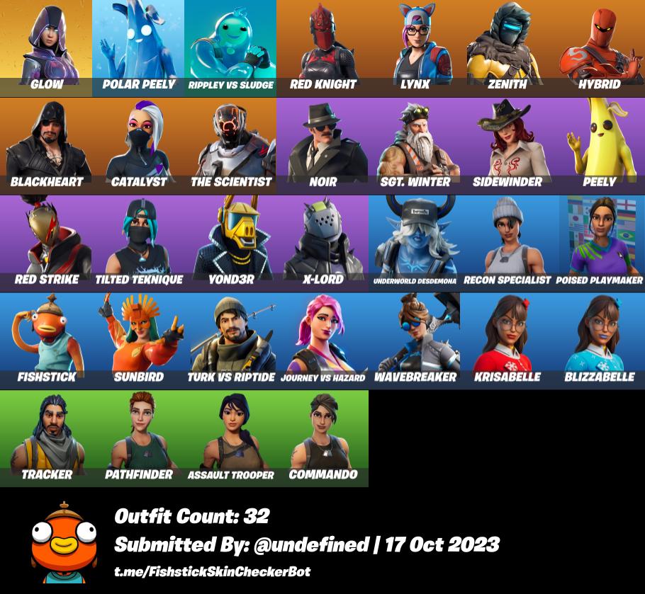 [FA] [PC] 31 SKINS - Glow /\ Polar Peely /\ Red Knight /\ Assault ...