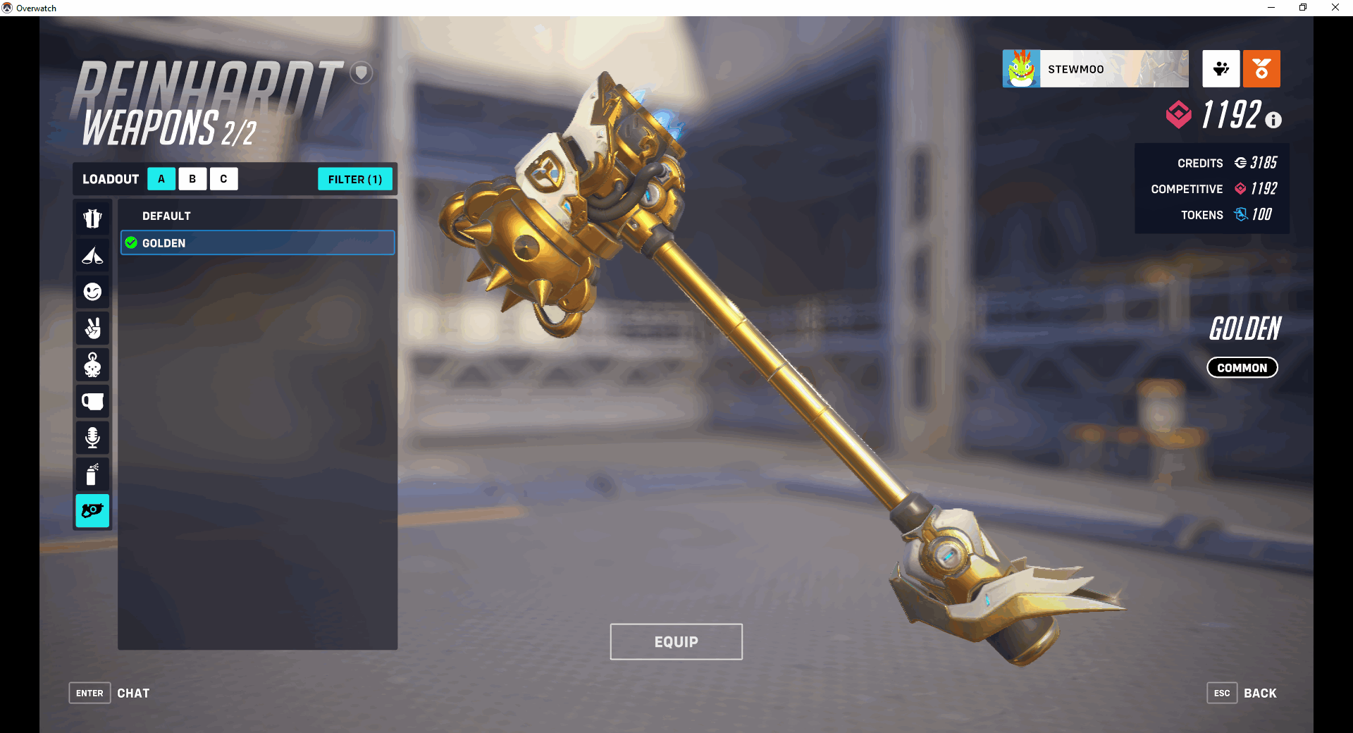 216 Skins + REINHARDT Golden Weapon + WIDOWMAKER NOIRE + GENJI SENTAL ...