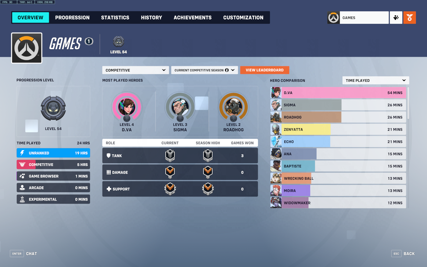 OVERWATCH 2 DPS Bronze Account All Roles | Triple Bronze TANK SILVER ...