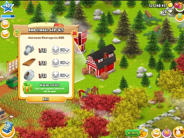 500,000,000 COINS { 500M } + FREE FARM LEVEL 40 + BARN 800 + FAST ...