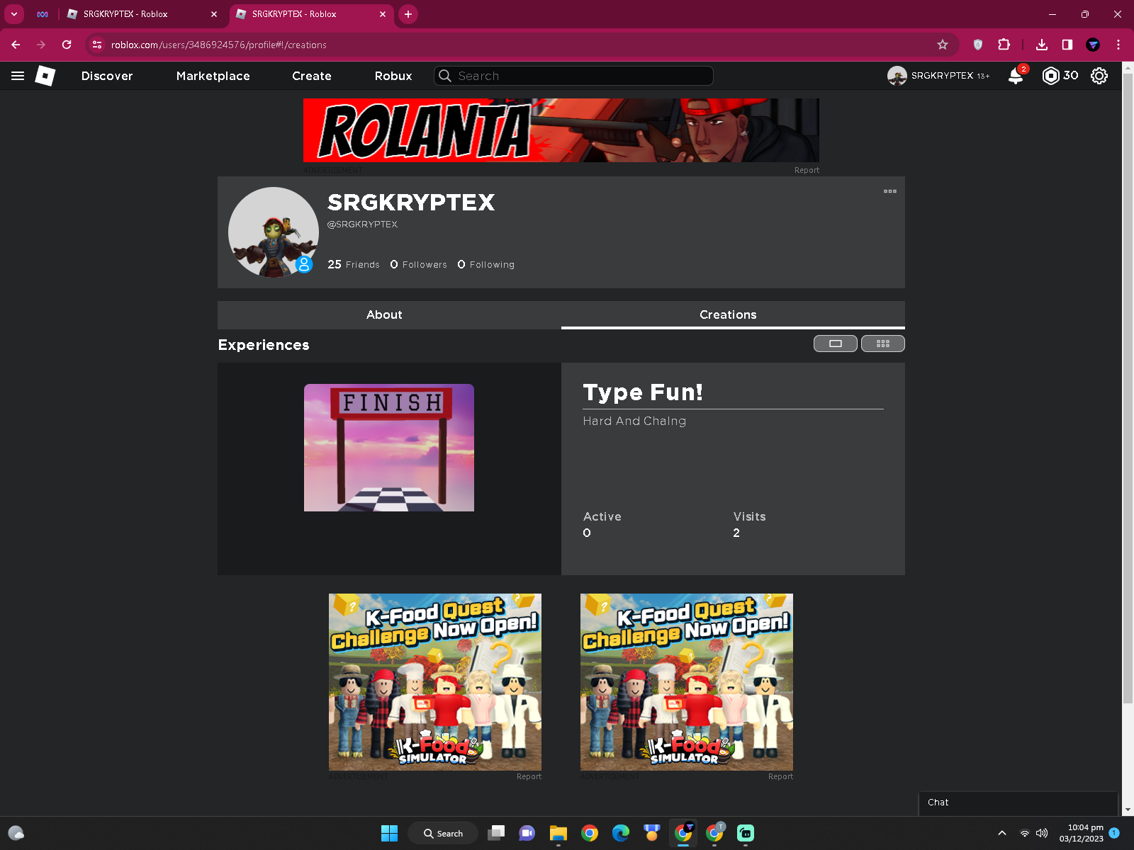 roblox account - iGV