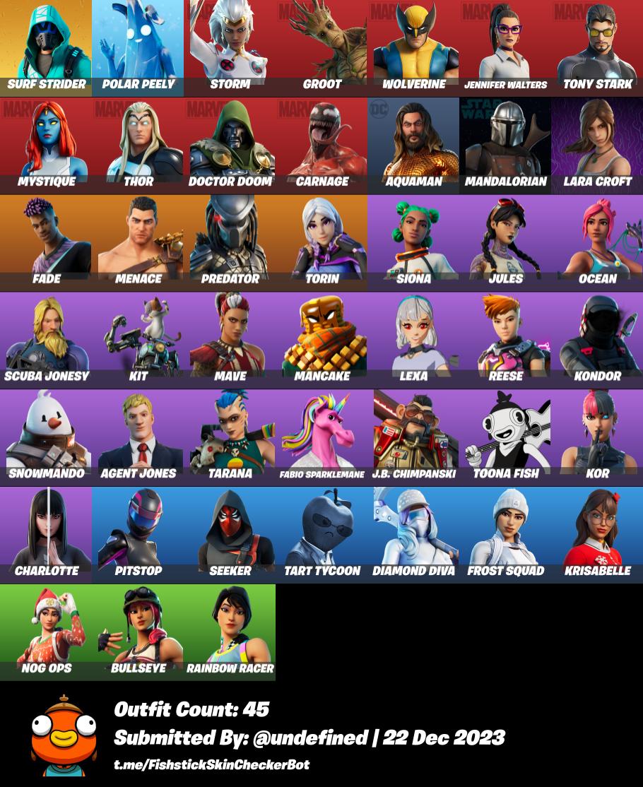 45 skins / surf strider / laracroft / LL11 - iGV
