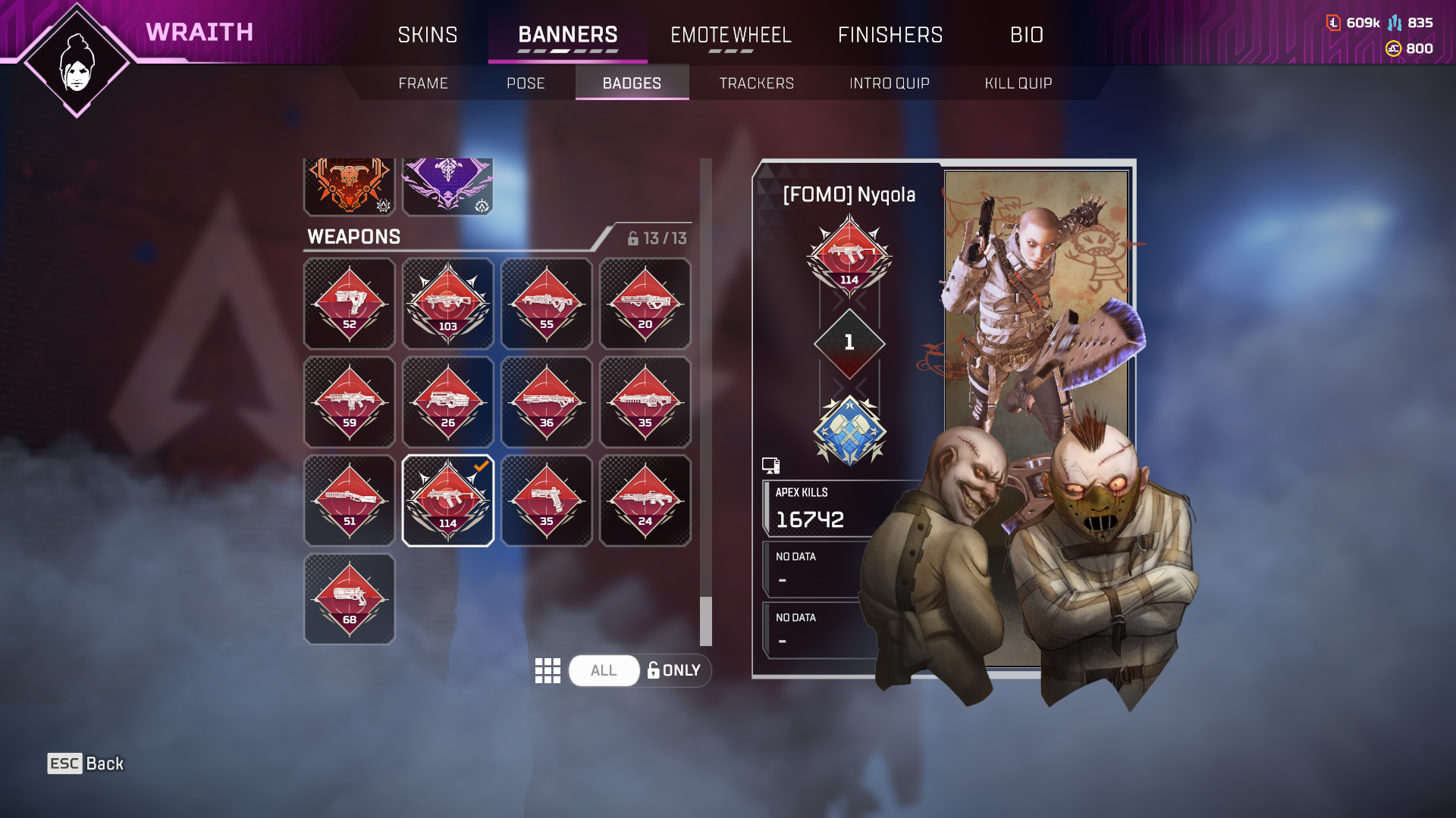 Apex Legends PC - Lvl 1789 - 9 heirlooms - 3 prestige skins - 469 legendary - iGV
