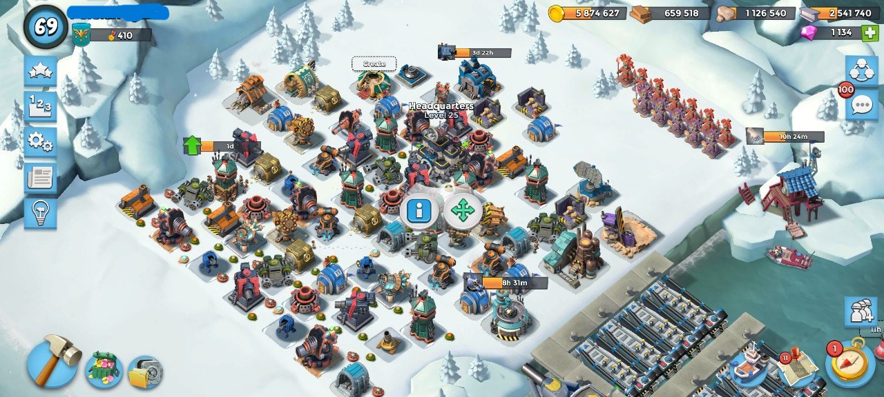 Clashystore - LV69 - HQ 25 - 1134 Gems - Near Max Defenses - Near Max ...