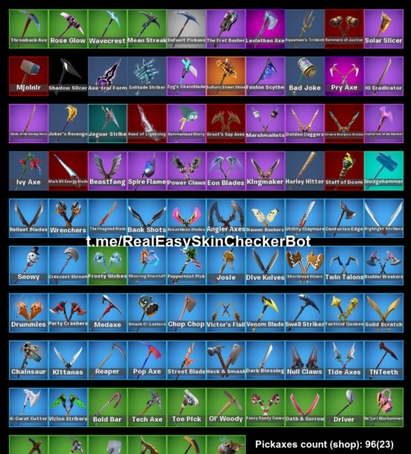 94 SKINS FULL ACCESS LEVIATHAN AXE MIDAS REX SURF STRIDER ROSE TEAM ...