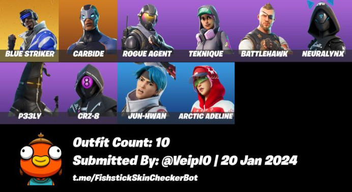 NFA/ROGUE AGENT/RARE ACC/TRYHARD ACC/BLUE SHIFT/BLUE STRIKER/TEKNIQUE ...