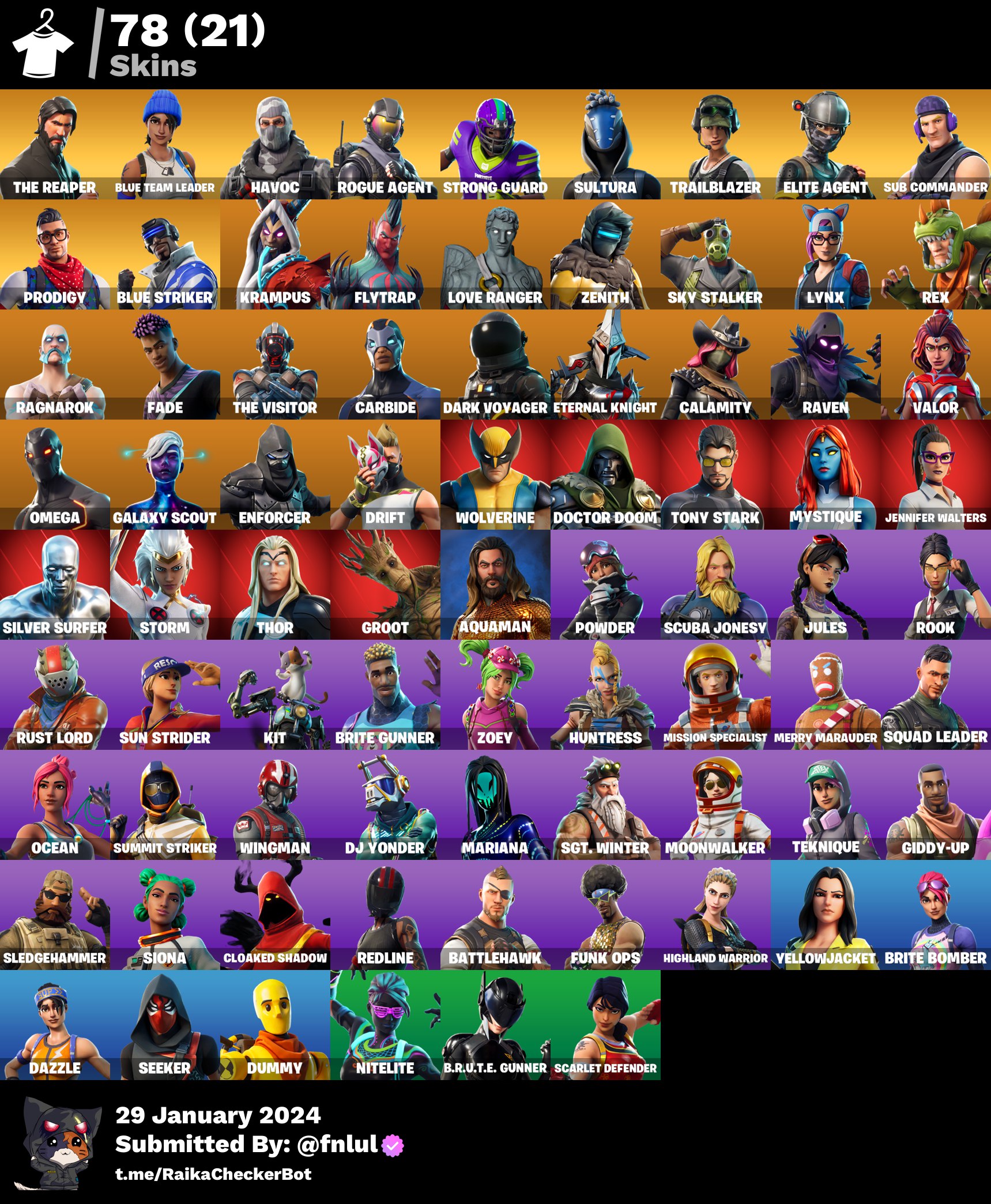 The Reaper 78 skins | Blue Team Leader | Havoc | Rogue Agent | Strong ...