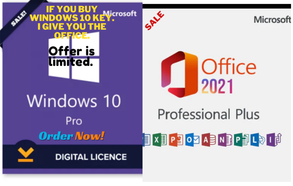 Windows 10 Pro 32/64 bit license key windows FREE OFFICE 2021 ...