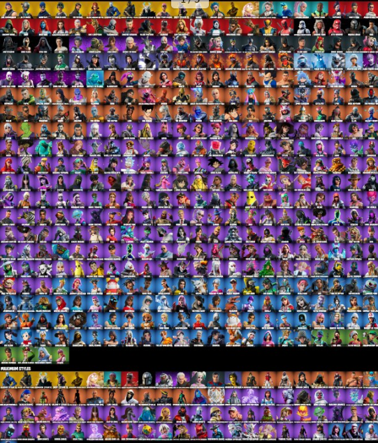 500+ skins RENEGADE RAIDER + OG SKULL + IKONIK + WONDER + STEALTH REFLEX - iGV
