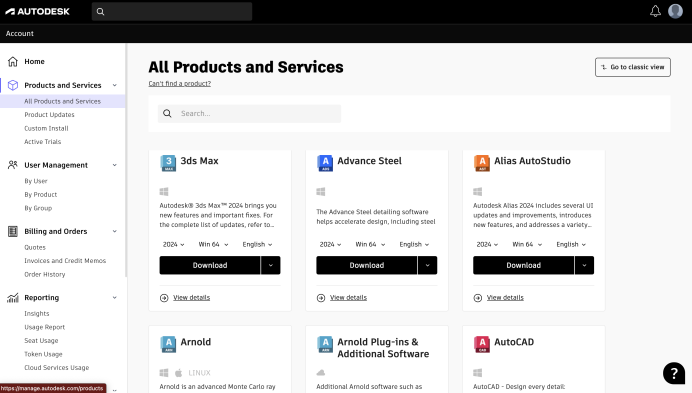 AUTODESK users Admin Panel lifetime 3000 keys or 125 users - iGV
