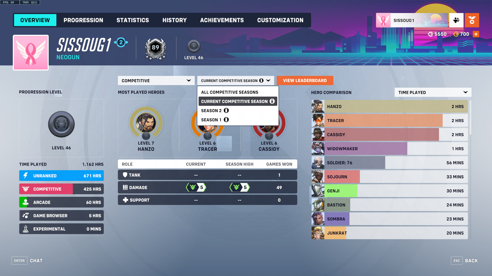 Stacked Silver Border | 7 Golden Weapon | Dva Shangai Dragons - Tracer ...