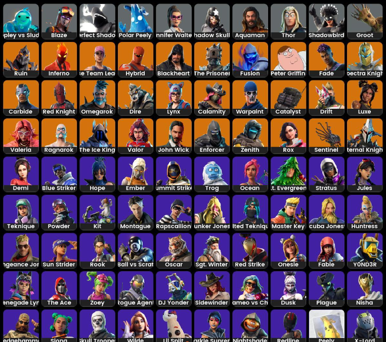 144 skins | Full Access Email/ Travis Scott |Renegade Raider fortnite ...