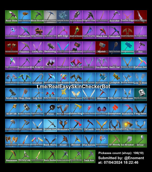118 skins / OG STW / KYMERA / Wild Card / Drift / The ice king / Fusion / midas Y86 - iGV