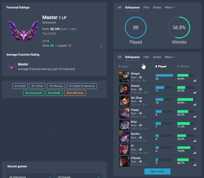 INSTANT DELIVERY! S14 EUW MASTER / 50 CHAMP 15 SKINS / CHECK ...