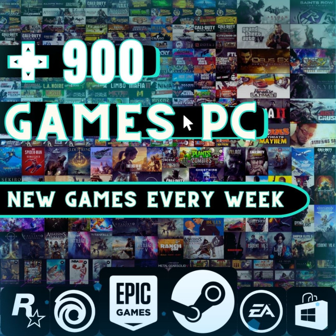 900+ Games Steam, Epic Games, Ubisoft and EA - New games are added ...