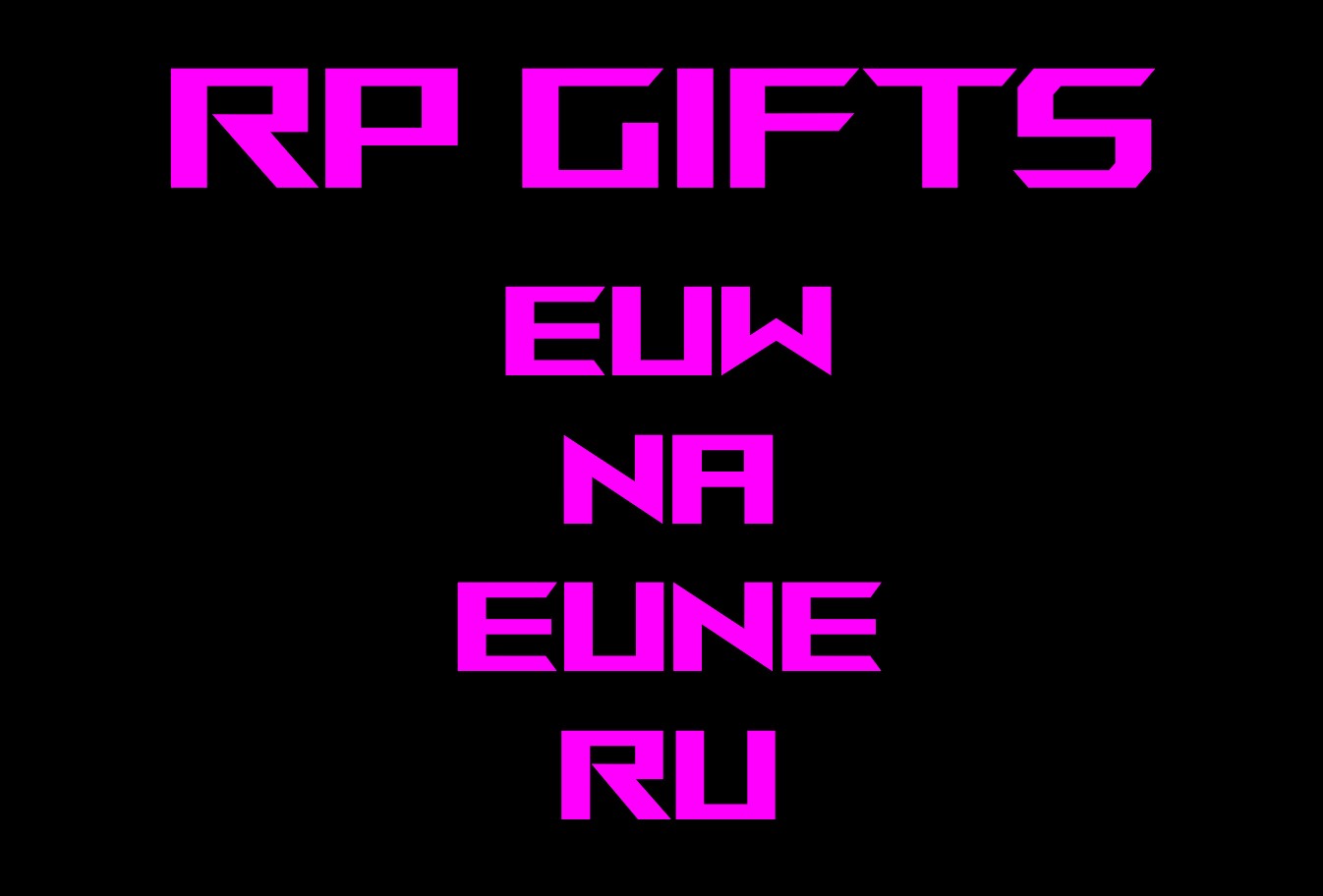 rp gifts league of legends euw na eune ru - iGV