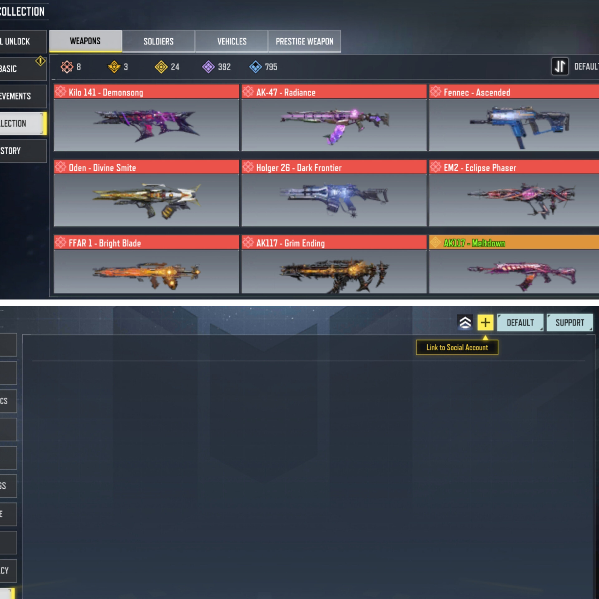 Mythic10(ak117,ak47,kilo141,oden,tempelar,...)LEGEND 26(KRM,dlq33 zealot,meltdown,...)/FULL ...