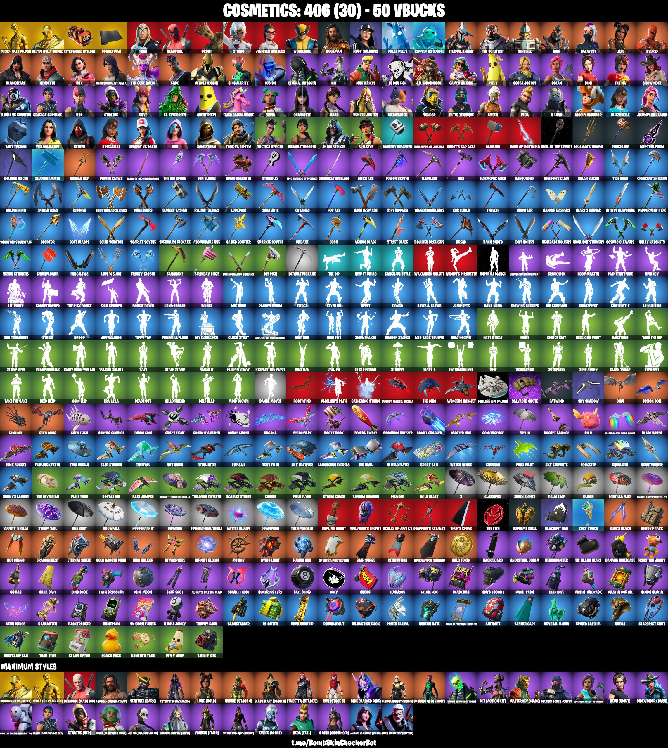 [PC/PSN/XBOX/NINTENDO] 73 Skins | Midas (Fully Golden) , Crowbar ...