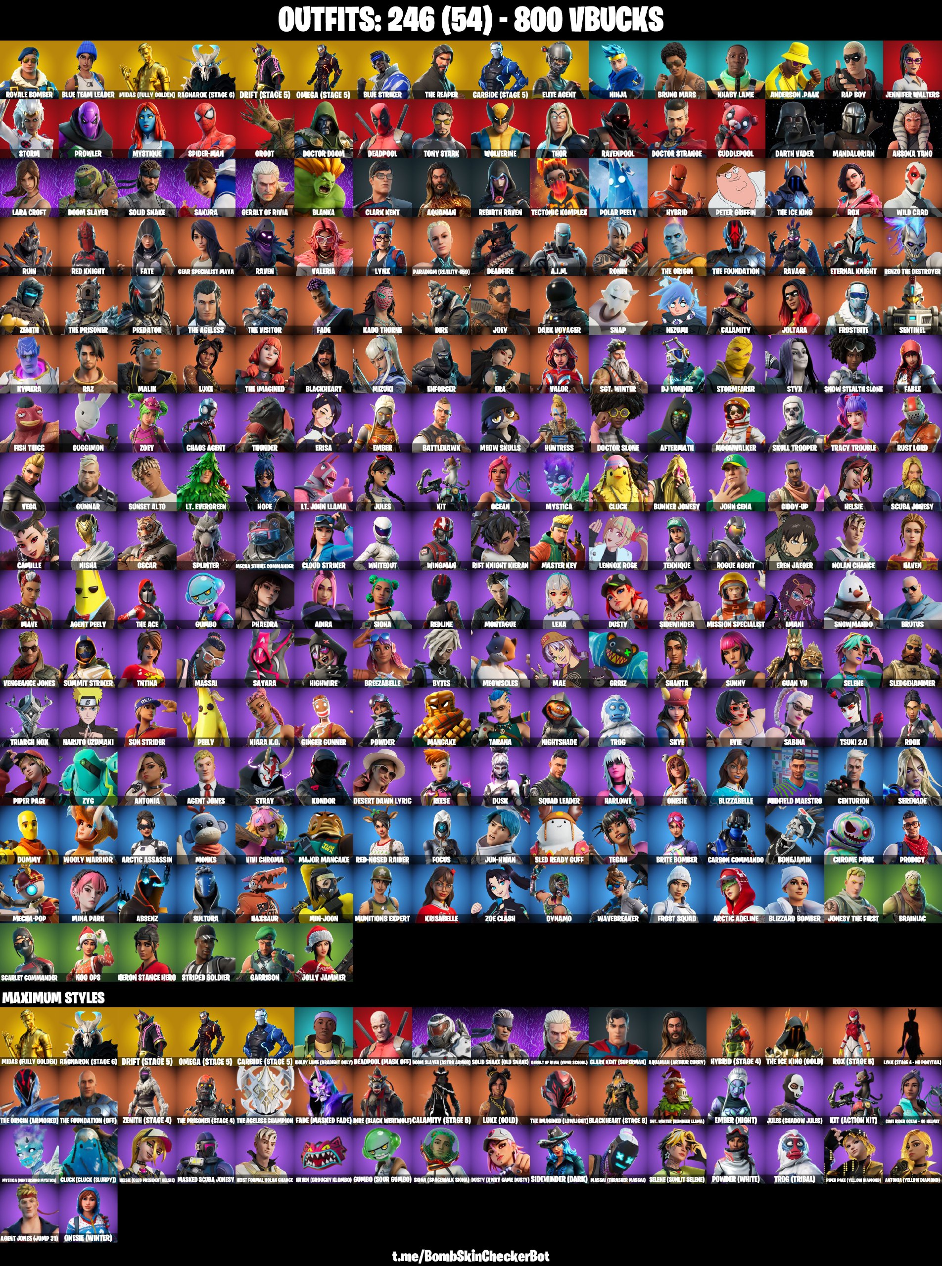 [PC/PSN/XBOX/NINTENDO] 246 Skins | Rage , The Reaper , Omega (Stage 5 ...