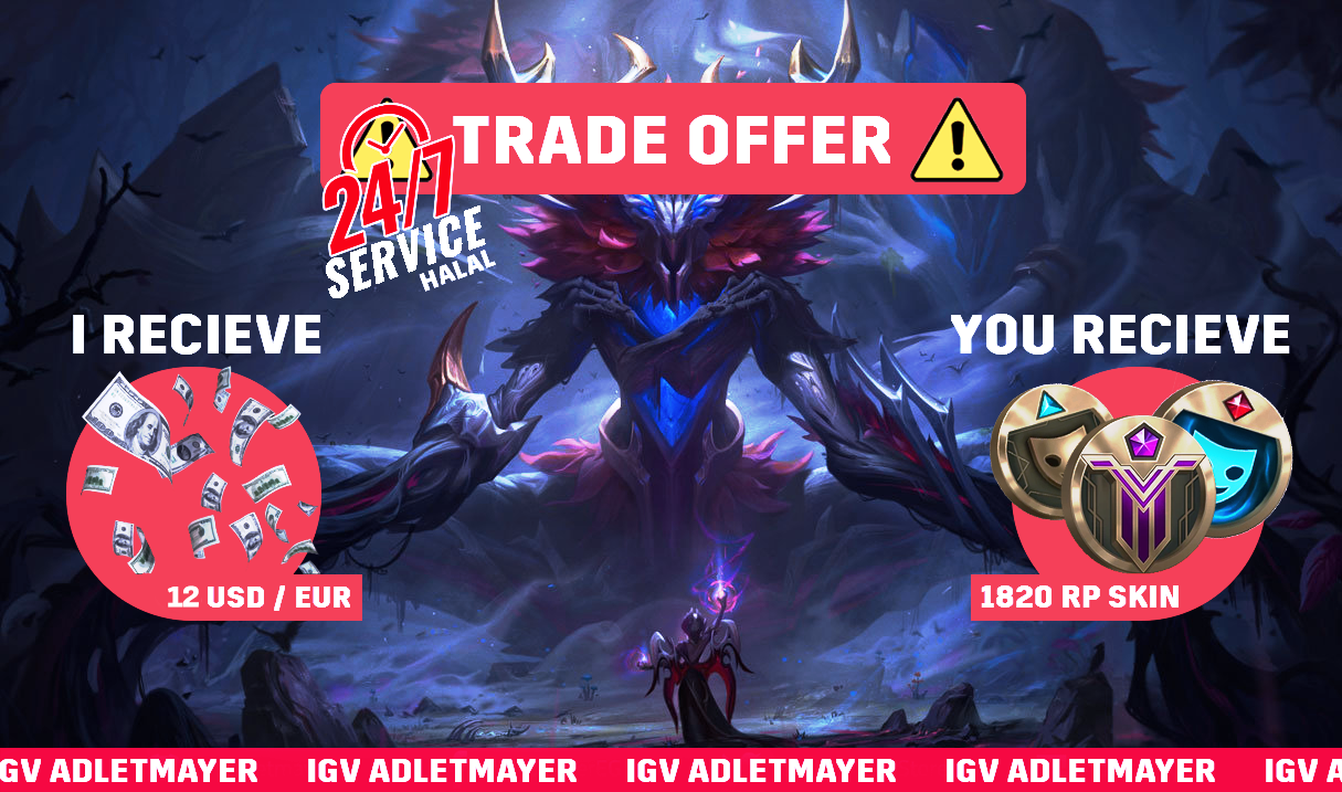 [ EUW / EUNE / NA / OCE / JP / TW ] 1820 RP SKIN | LEGENDARY SKIN | GIFTING SERVICE | INSTANT ...