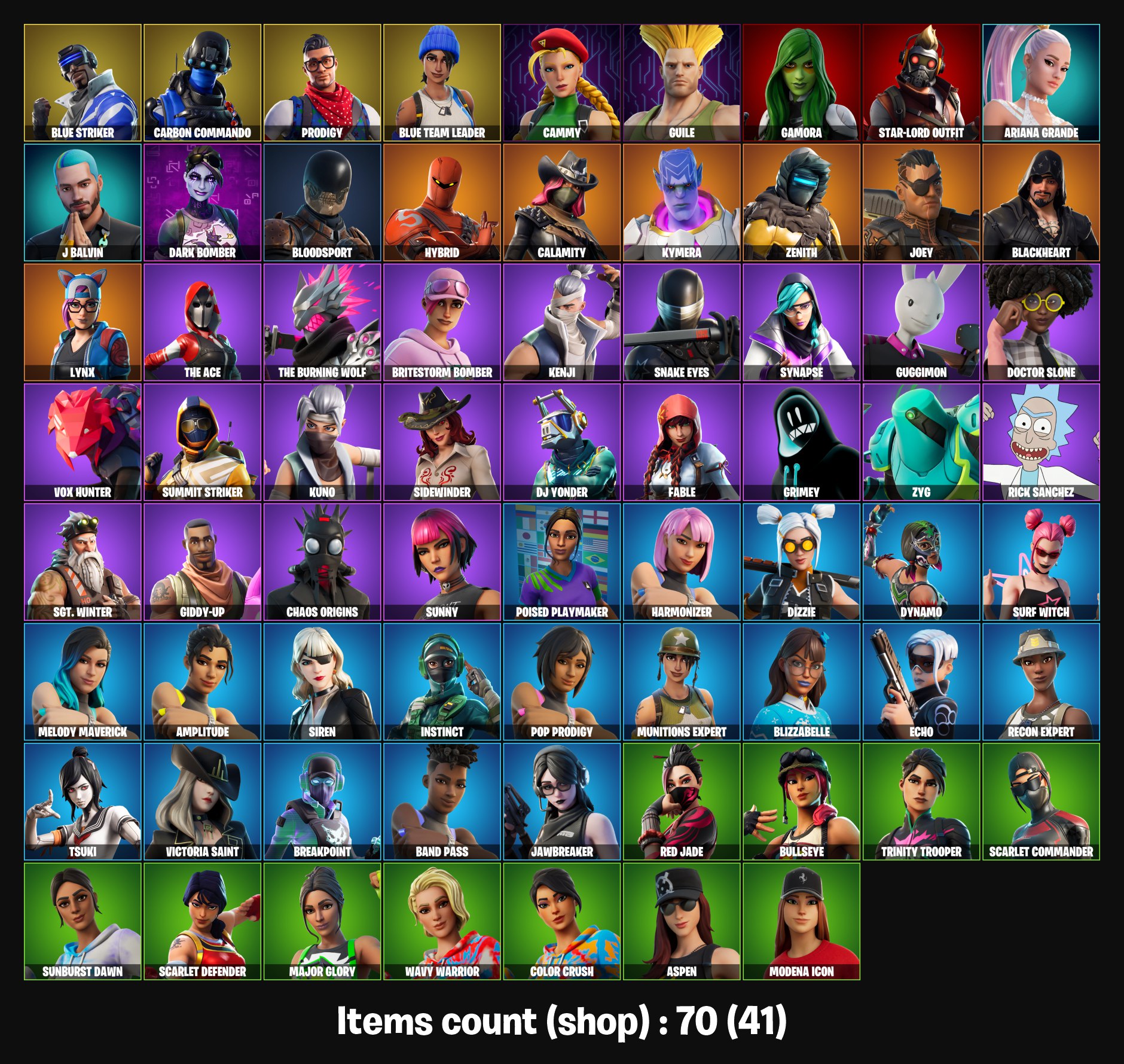 70 Skin L Email Access L Dynamo L J Balvin L Ariana Grande L Surfing ...