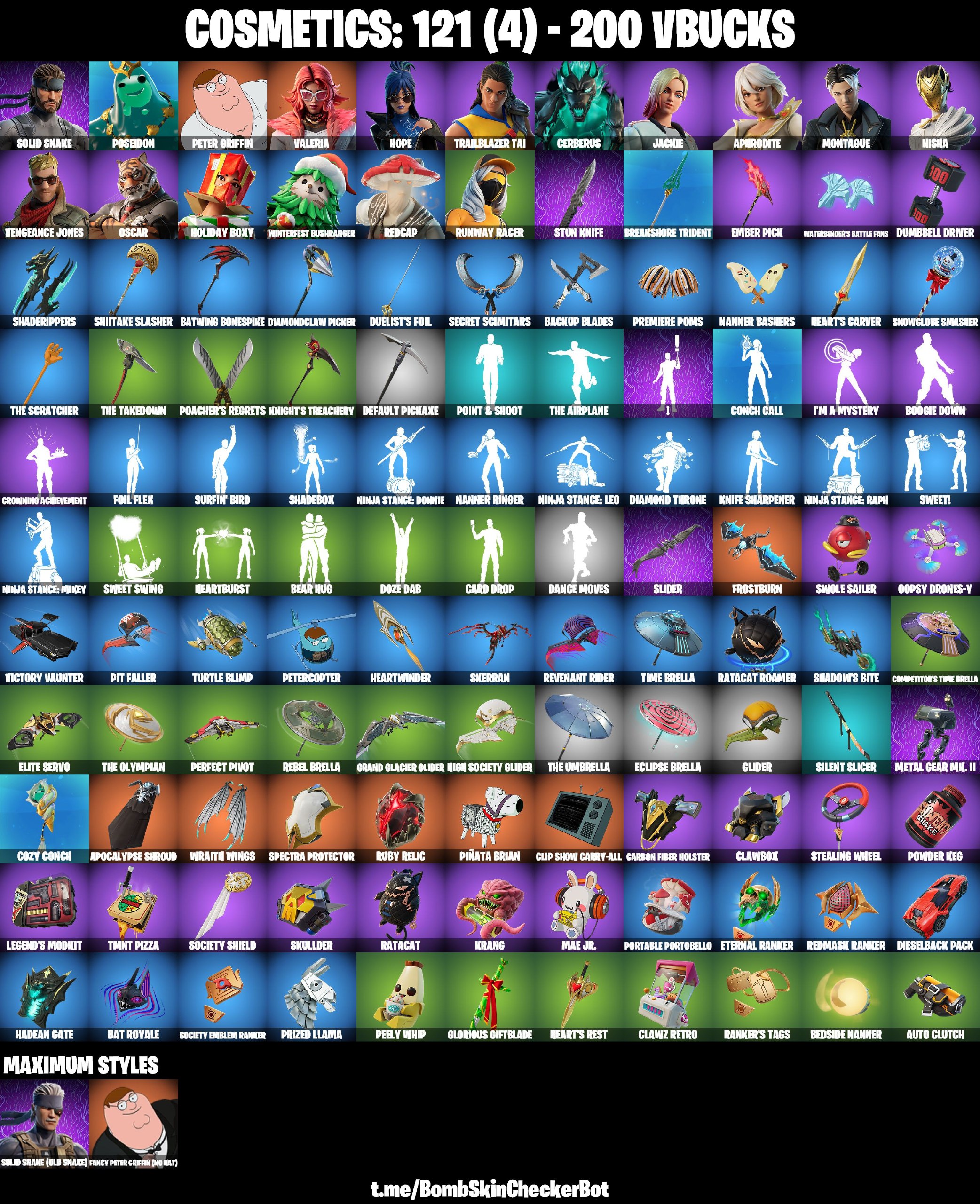 [PC/PSN/XBOX/NINTENDO] 17 Skins | Solid Snake , Holiday Boxy ...