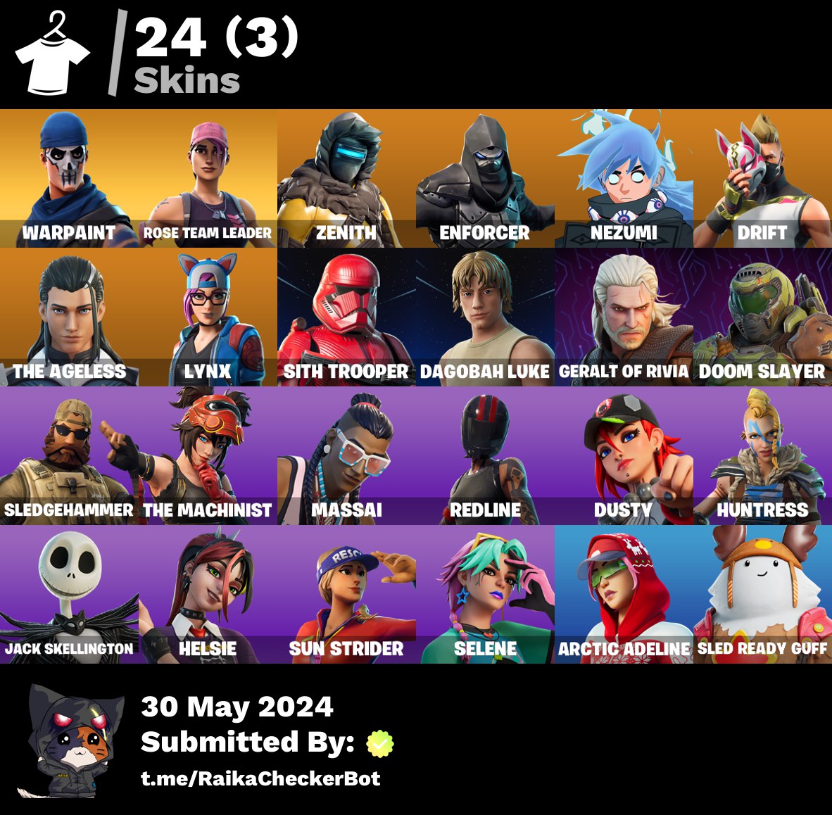 [PC] 24 skins | OG STW || Drift | The Ageless | Lynx | Sith Trooper ...