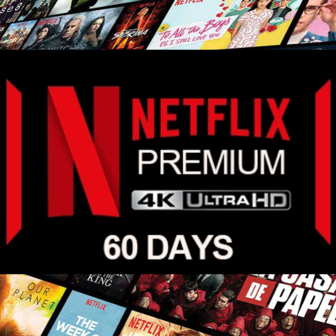Netflix 60-Day Premium Account - 4K UHD- Official - Full Warranty - iGV