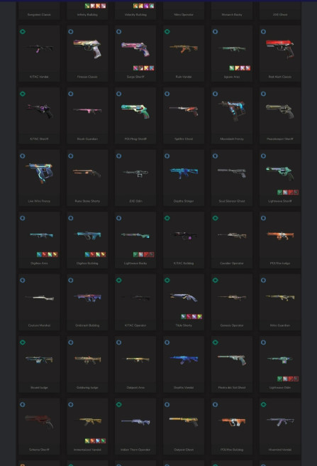 NA Radiant / Set+Arcane Sheriff+VCT Knife+Ruin dagger +304 Skins EP1-2 ...