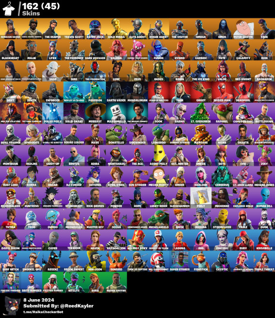 [PC] 162 skins | Renegade Raider | Aerial Assault Trooper | The Reaper ...