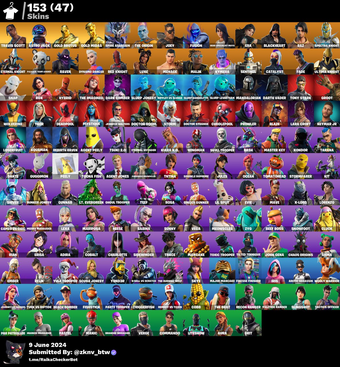 [PC/XBOX] 153 skins | Travis Scott | Astro Jack | Gold Brutus | Gold ...