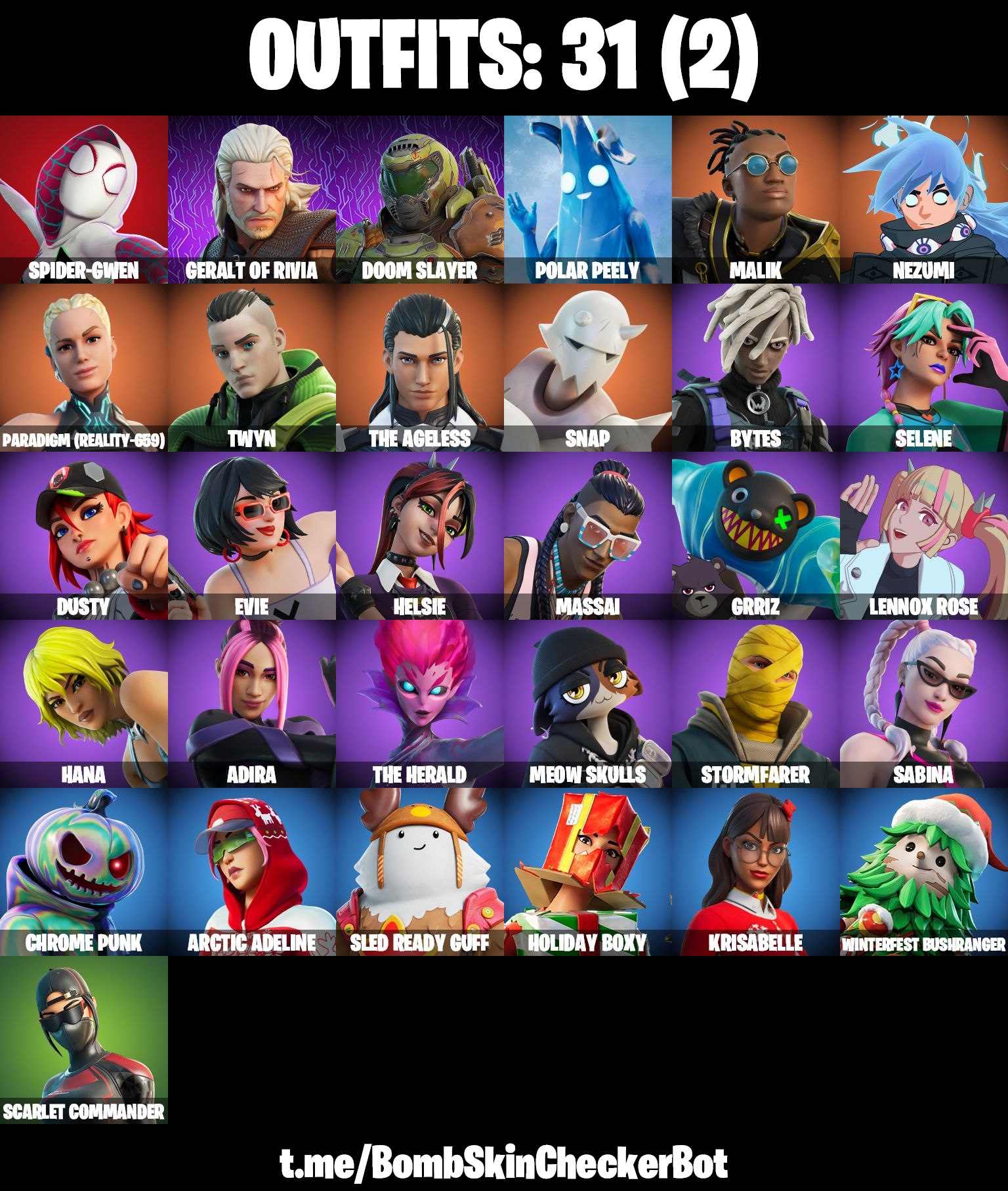 №38 / FA / 31 skins / PSN,XBOX,NINTENDO,PС / POLAR PEELY / THE AGELESS ...