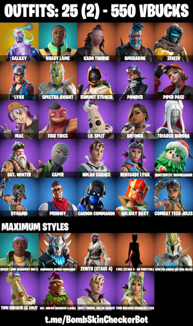 FA | PSN | PC | 25 Skins | Galaxy , Star Wand , Prodigy , Carbon ...