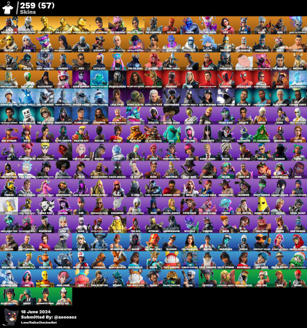 260 SKINS - STACKED - WHITE ROGUE SPIDER KNIGHT - DOUBLE HELIX - TRAVIS ...