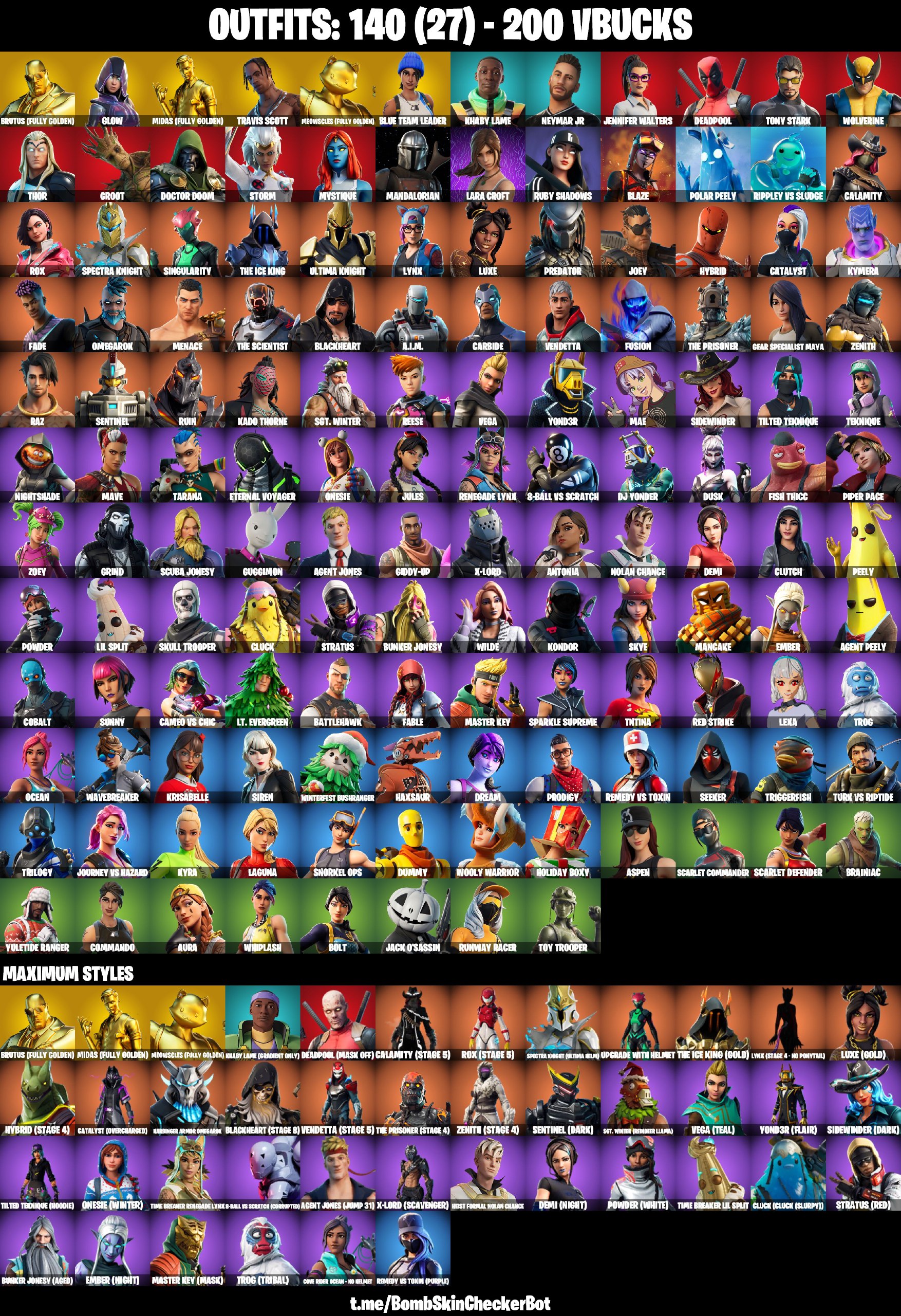 [PC|NINTENDO] 140 Skins | Travis Scott | Leviathan Axe | Rage | Glow ...
