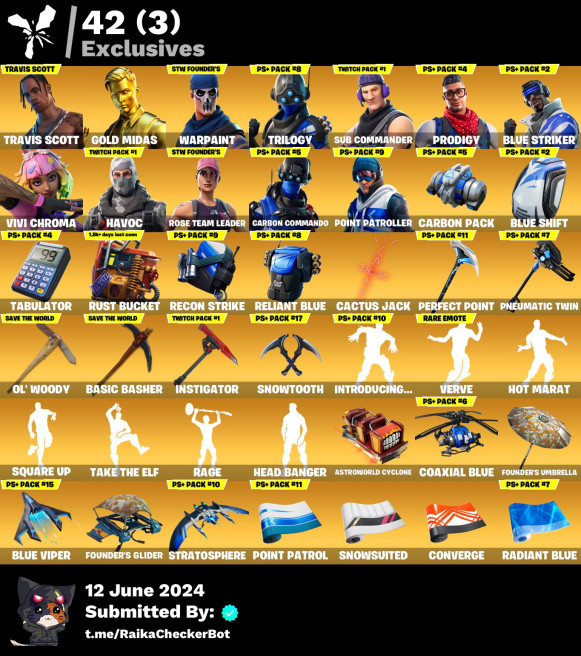 [PC/PSN/XBOX] fa 96 skins | OG STW | Travis Scott | Gold Midas ...