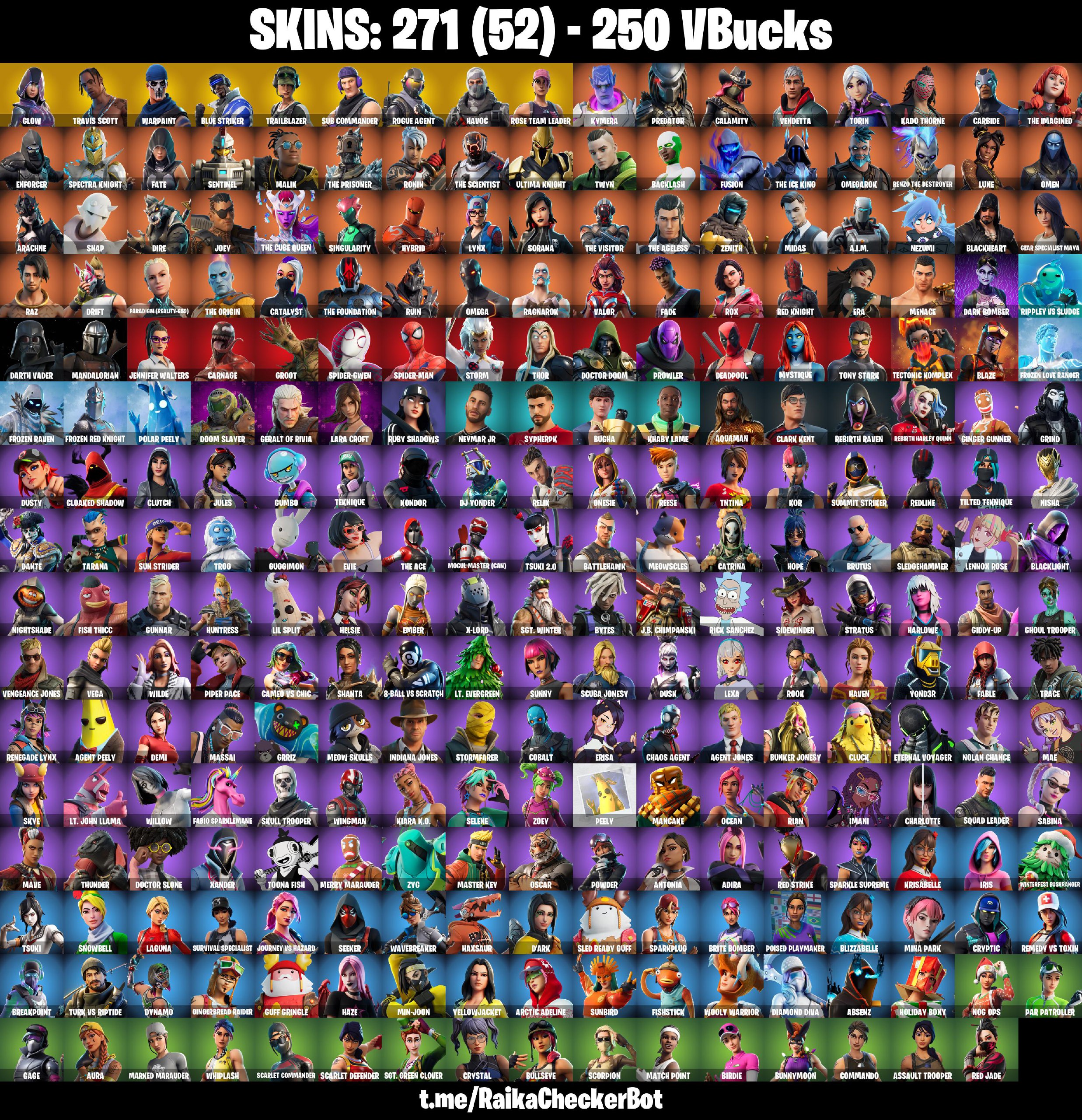 271 skins | OG STW | Glow | Travis Scott | Sub Commander | Blue Striker ...