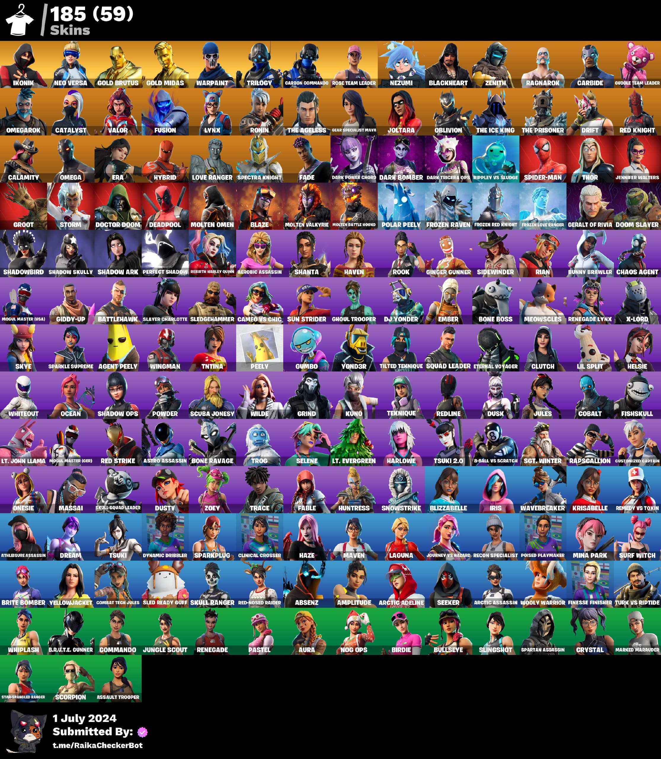 BUY FORTNITE STACKED SAFE ACCOUNT IKONIK BANNER WAVE FULL ACCESS MAIL ...