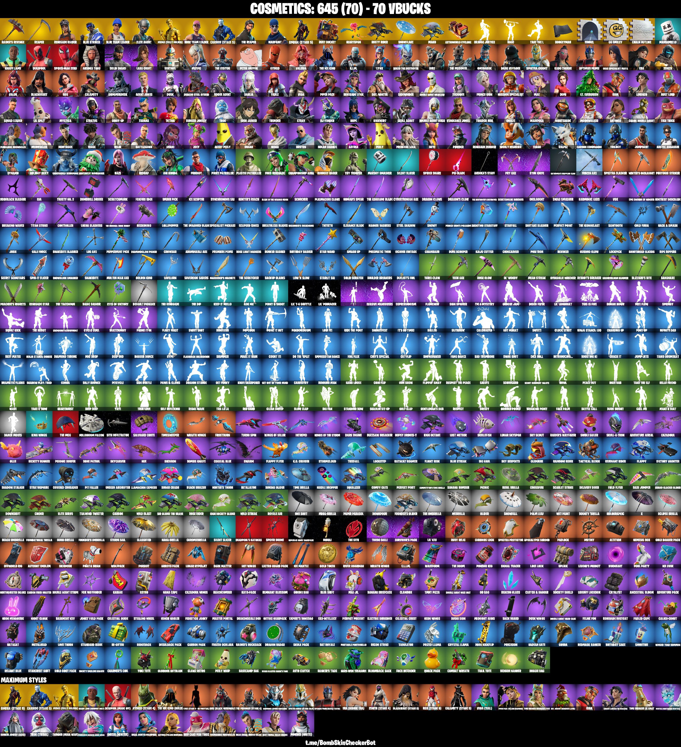 [PC/PSN/XBOX/NINTENDO] 129 Skins | Renegade Raider , Raiders Revenge ...