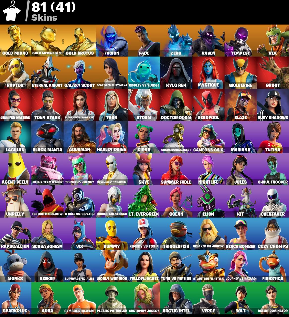 PSN/PC MAIL CAN CHANGE 81 SKINS - GHOUL TROOPER - TEMPEST - BLACK MANTA ...