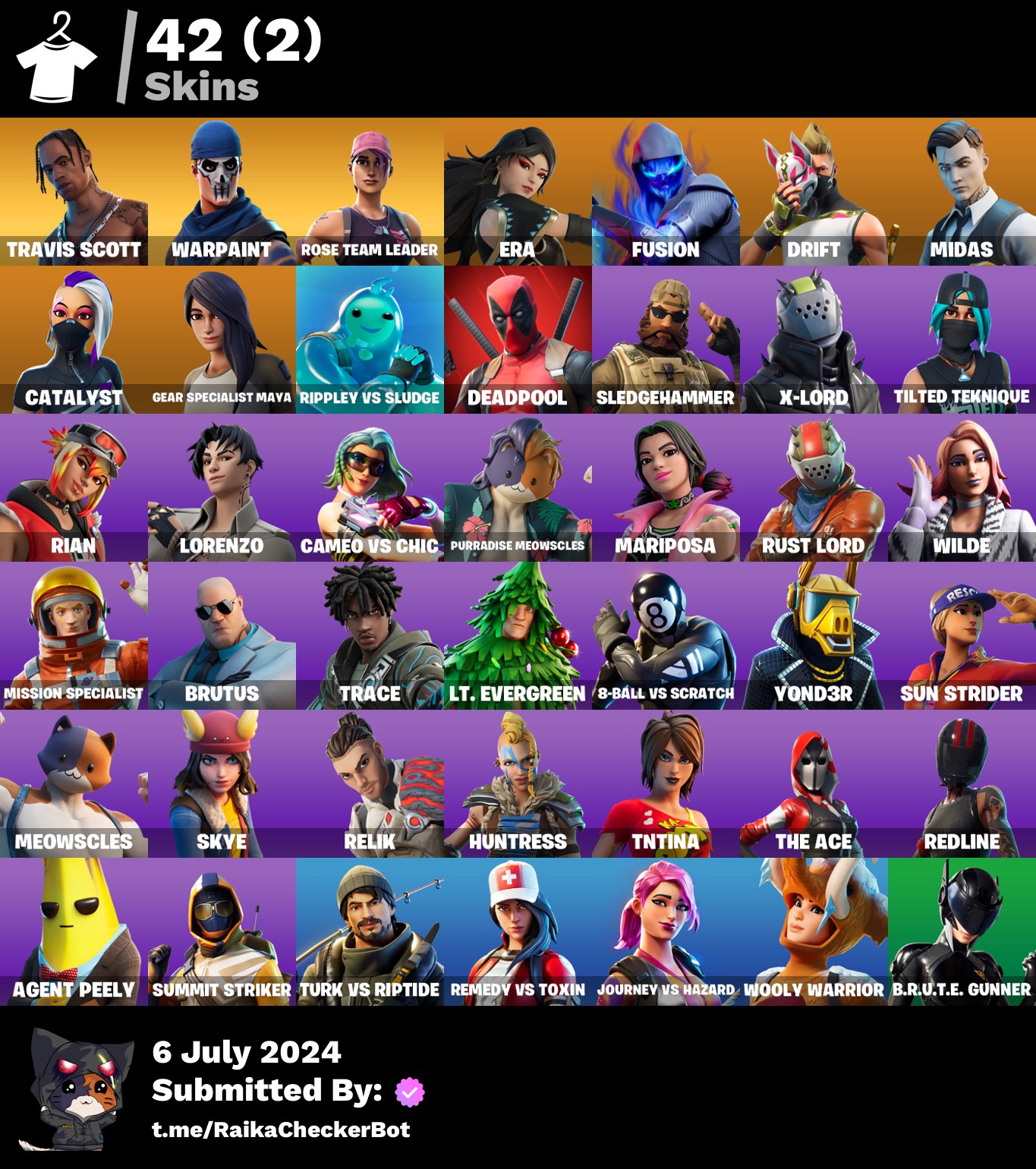 [PC/PSN/XBOX] 42 skins | OG STW | Travis Scott | Era | Fusion | Drift ...