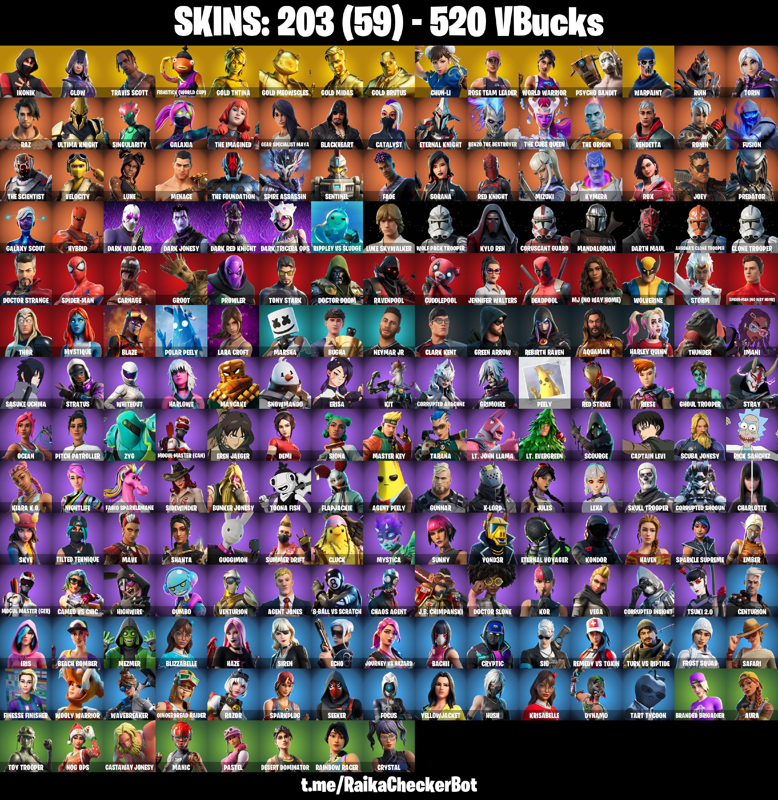 [PSN/PC/XBOX] FA 203 skins IKONIK | TRAVIS SCOTT | Minty | Scenario ...