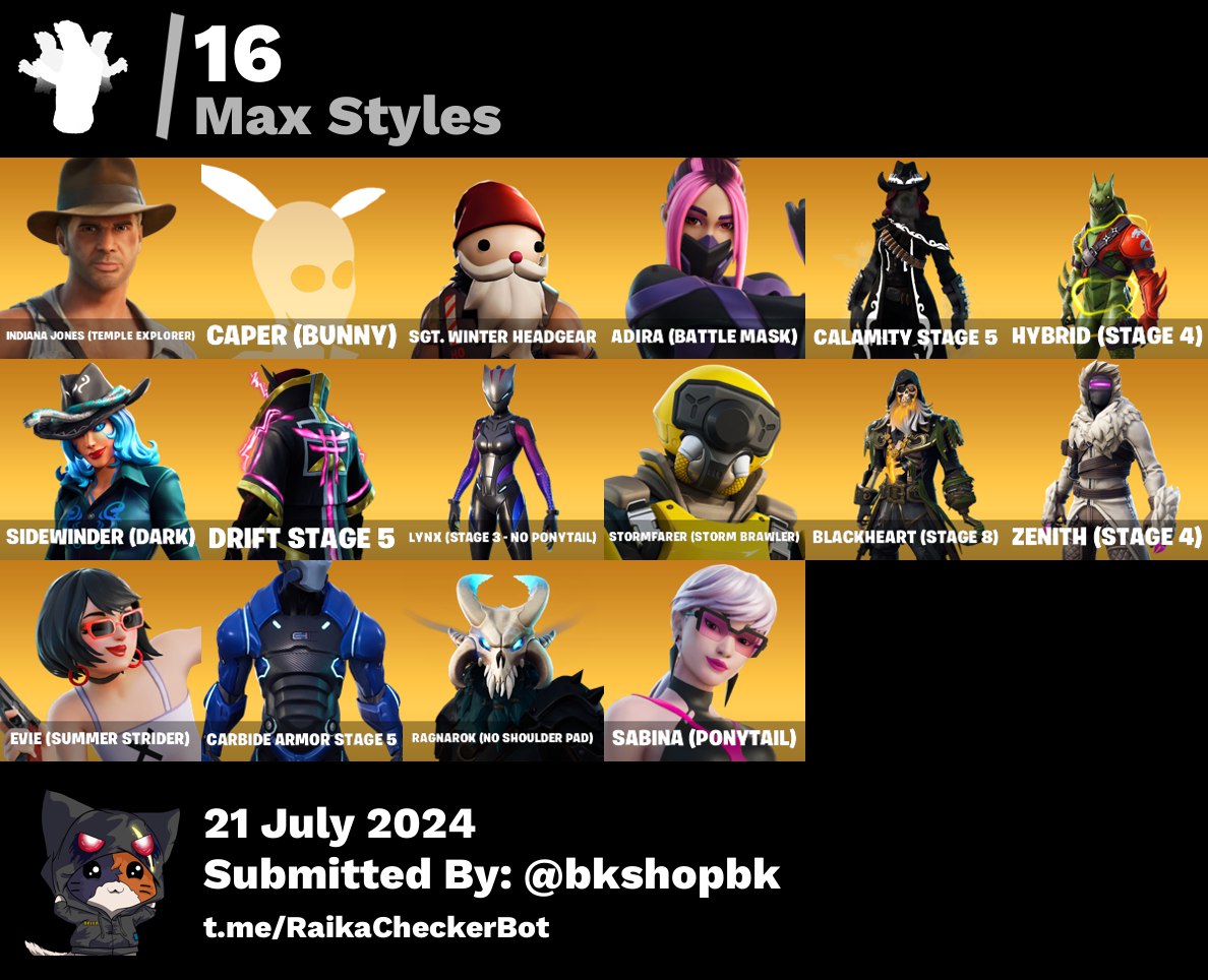 53 skins | Rogue Agent | Calamity | Omega | Blackheart | The Visitor ...