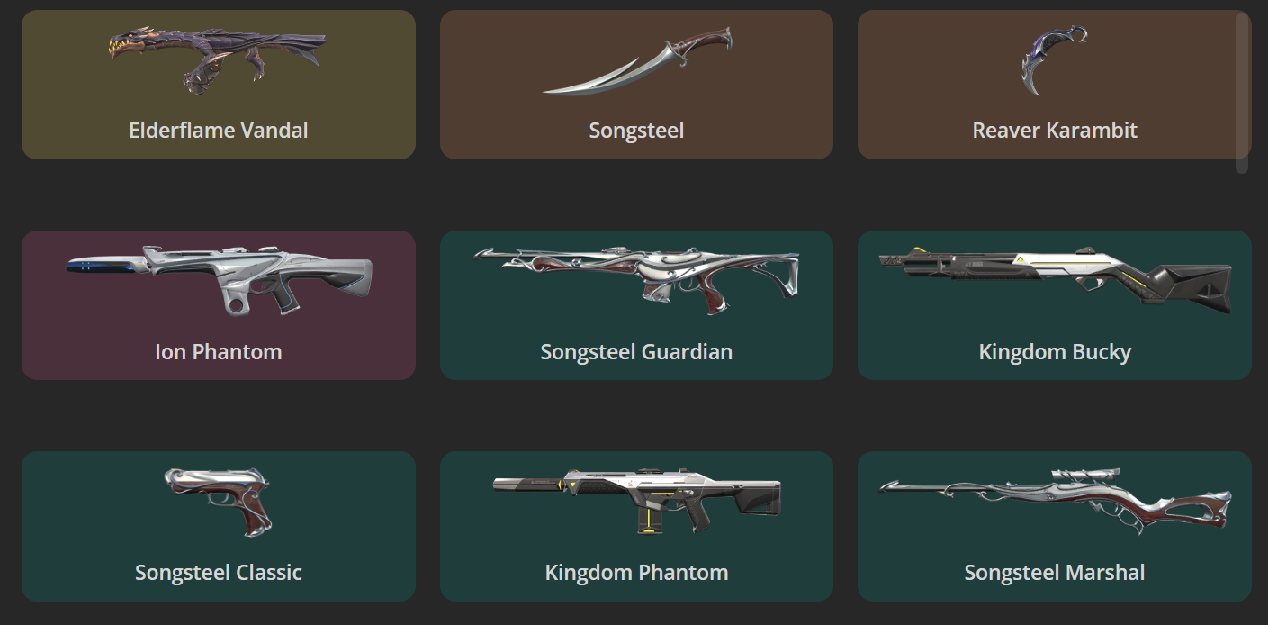 EU SERVER/REAVER KARAMBIT/ELDERFLAME VANDAL/ION PHANTOM/SONGSTEEL ...