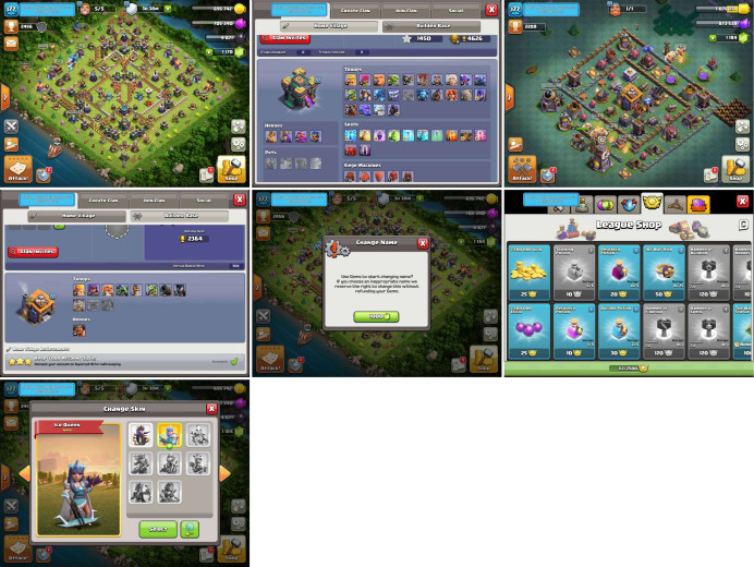 TH:14 LVL:177 Heroes:44,53,26,17 Skins:1 Gems:1000 SW:1450 HT:4626 BH:7 ...