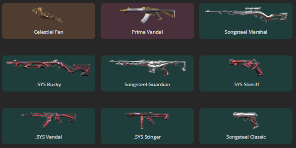 [EU] Celestial Fan | Prime Vandal | Hue Shift Phantom | Lightwave ...
