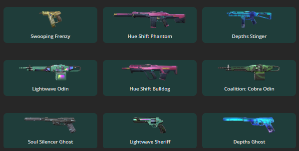 [EU] Celestial Fan | Prime Vandal | Hue Shift Phantom | Lightwave ...