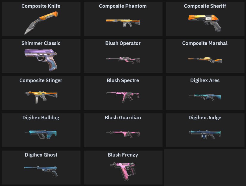 HA | 1 knife [Composite Knife] | 14 SKINS [Composite Phantom/Blush Operator] | Full access ...